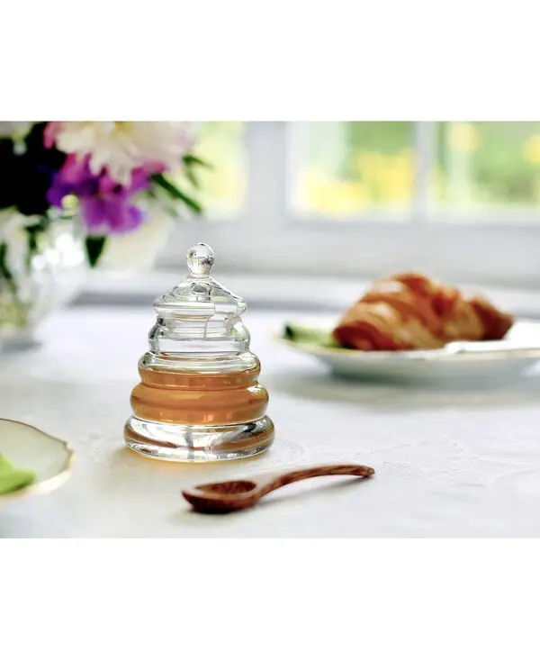 WILLIAM YEOWARD CRYSTAL Classic Honey Jar And Spoon