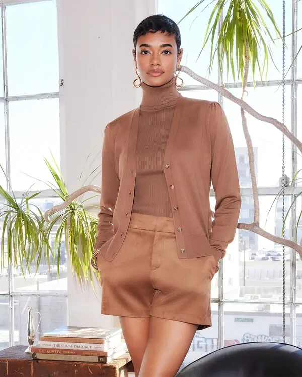 Fifteen Twenty Faux Suede Modern Shorts