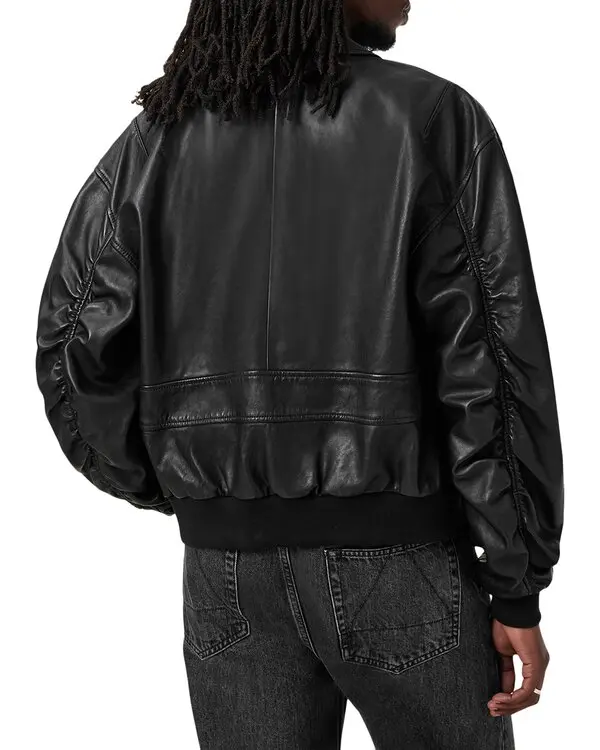 ALLSAINTS Marco Oversized Leather Bomber Jacket