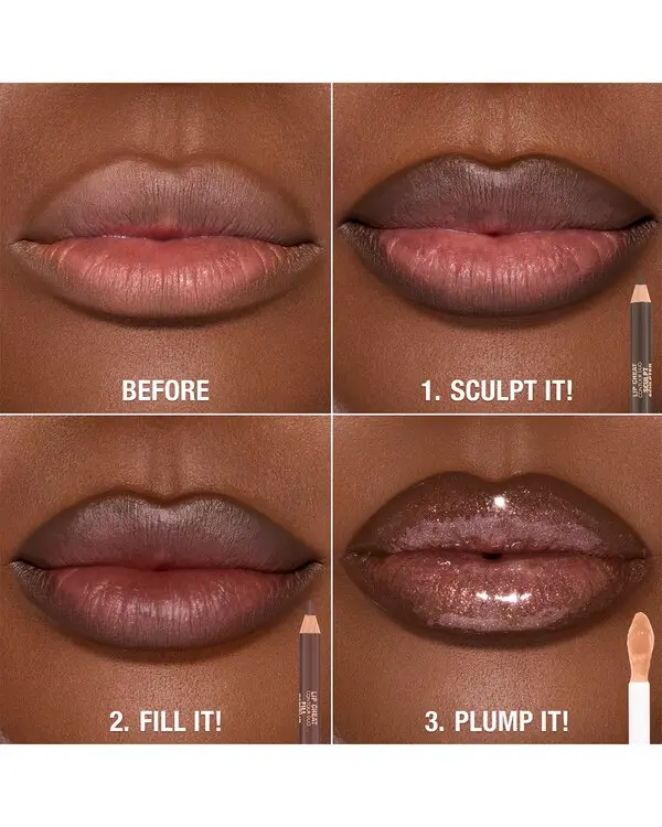 Charlotte Tilbury Super Nudes Lip Cheat Contour Duo Lip Liner - Deep