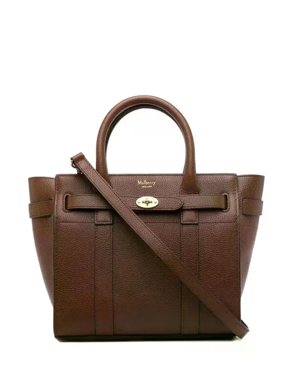 Mulberry Mini Bayswater Zipped Bag - Brown