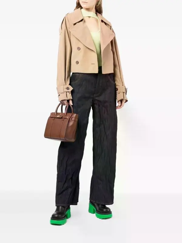 Mulberry Mini Bayswater Zipped Bag - Brown