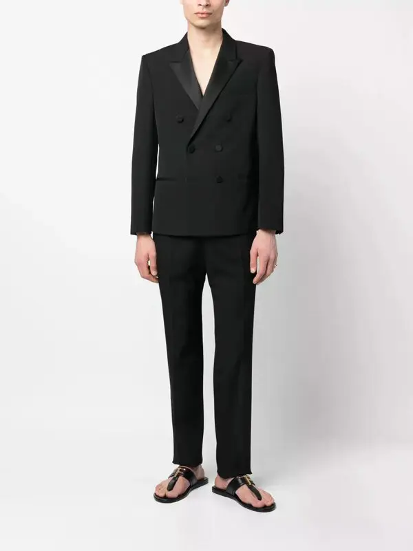 Saint Laurent Pressed-crease Straight-leg Trousers