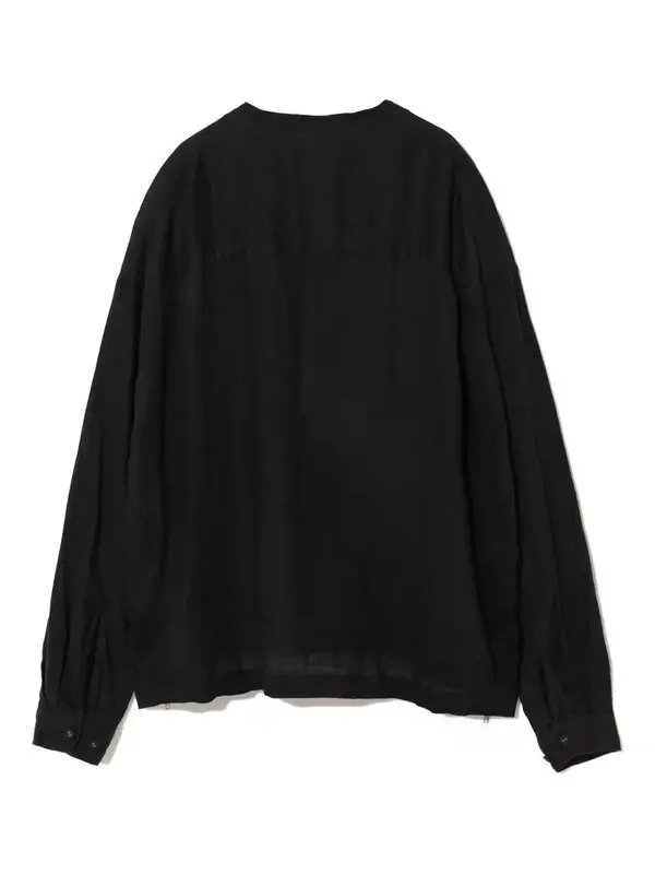 Undercover Zip-front Linen Top
