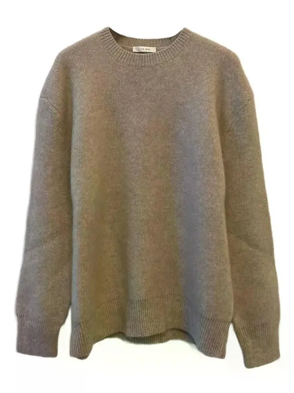 THE ROW Crew-neck Cashmere Sweater - Neutrals