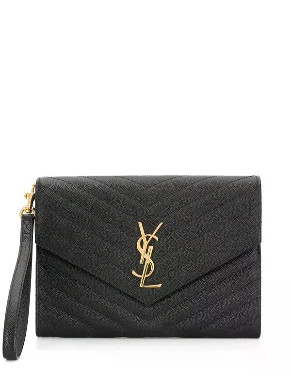 Saint Laurent Monogram Envelope Clutch