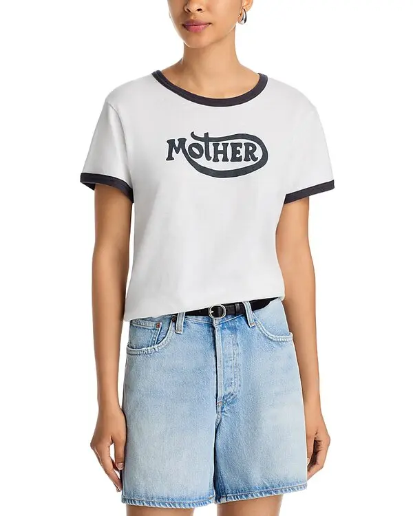 MOTHER The Lil Goodie Ringer Runner Tee - Mother Moto