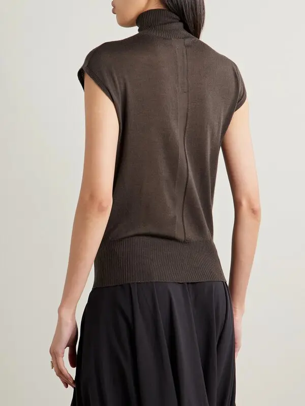 Rick Owens Wool Turtleneck Top