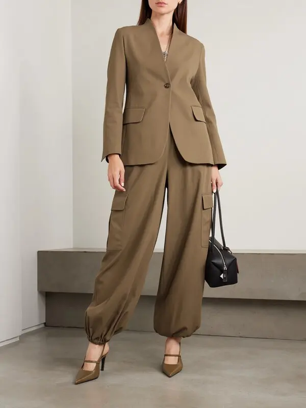 Max Mara Egnale' Cotton-twill Blazer - Neutrals
