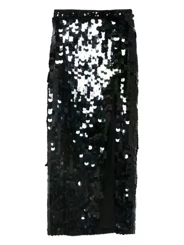 P.a.r.o.s.h Sequin-embellished Slit Skirt