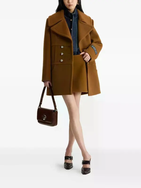 Patou Double-breasted Buttoned Coat