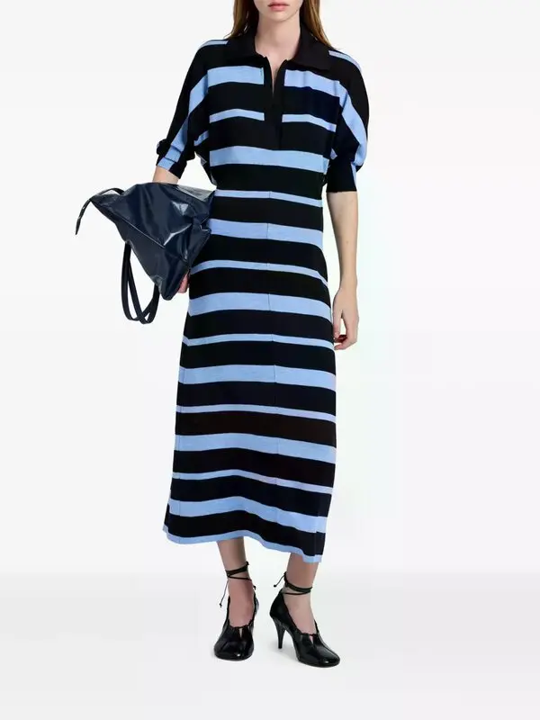 Proenza Schouler Solana Midi Dress - Blue