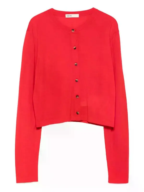 Khaite Brieta Cardigan - Red