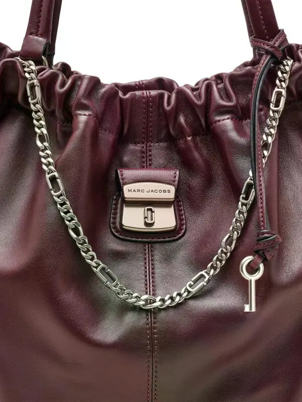 Marc Jacobs Cristina Chain-embellished Leather Tote - Red