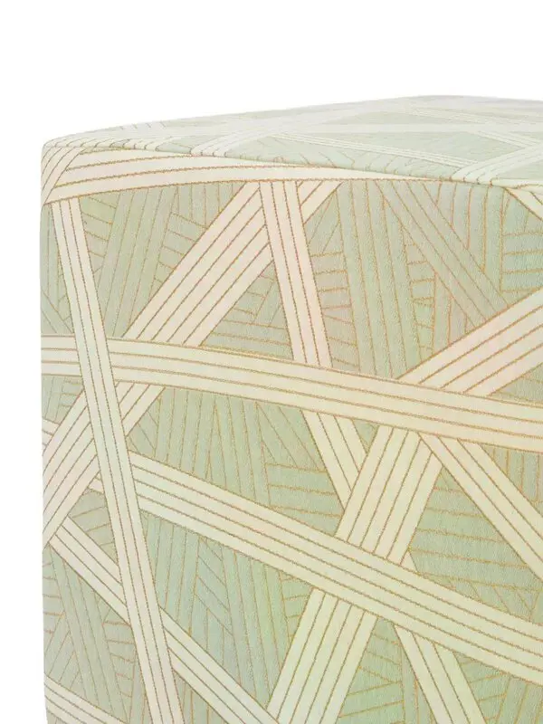 Missoni Geometric-patterned Ottoman Cube Footstool
