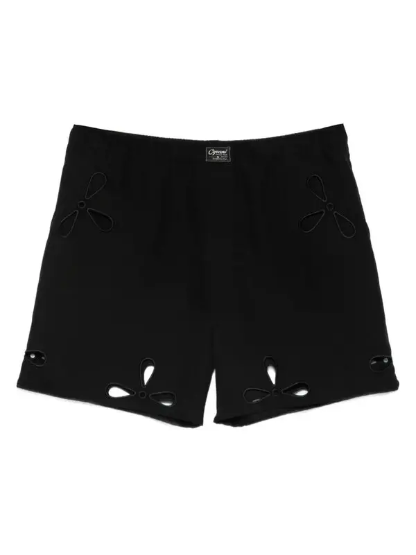 Coperni Petal Cut-out Shorts - Black