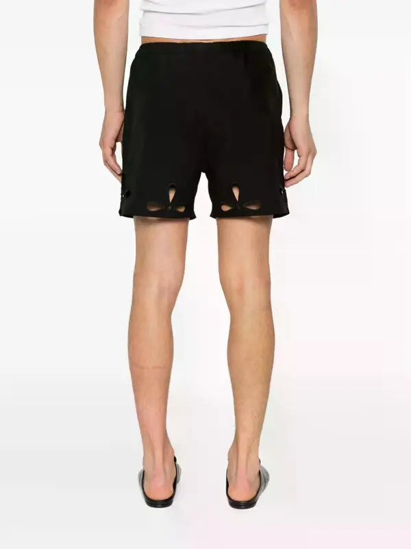 Coperni Petal Cut-out Shorts - Black