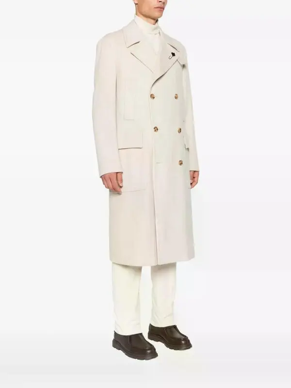 LARDINI Double-breasted Coat - Neutrals
