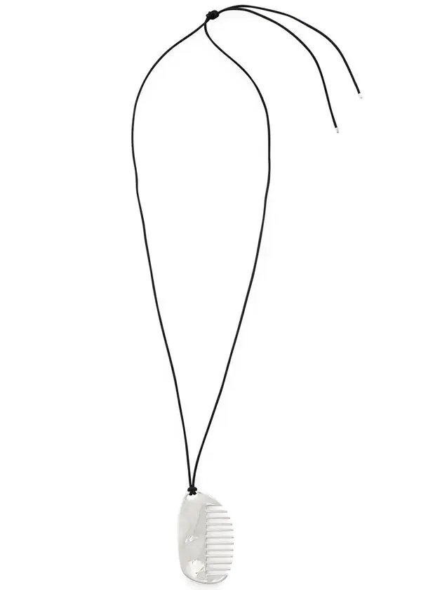 NINA GORDON Comb Sterling Cord Necklace