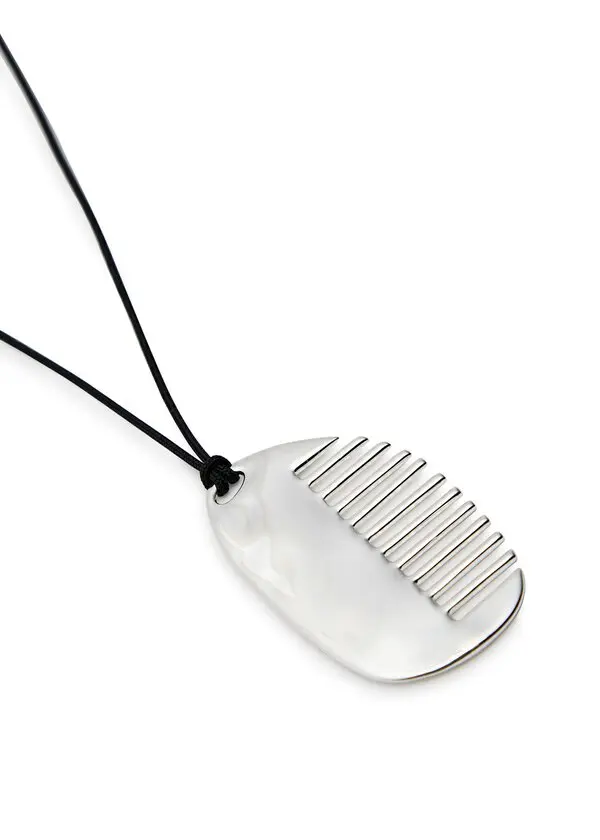 NINA GORDON Comb Sterling Cord Necklace