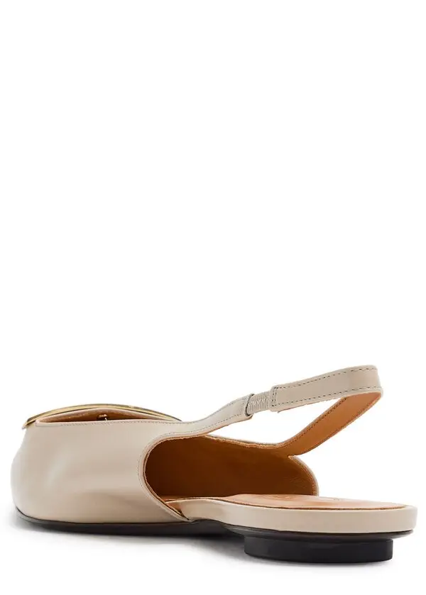 TOD'S Slingback Ballerina Flats - Sand