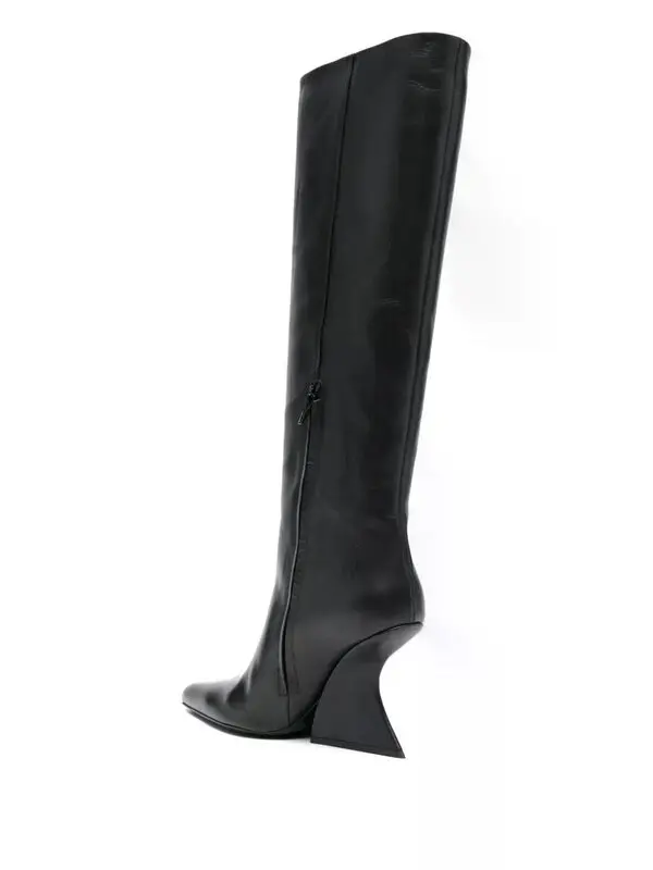 MUGLER 70mm Pointed-toe Sculpted-heel Boots