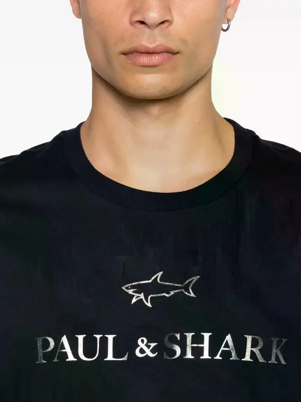 Paul & Shark Logo-print T-shirt - Blue
