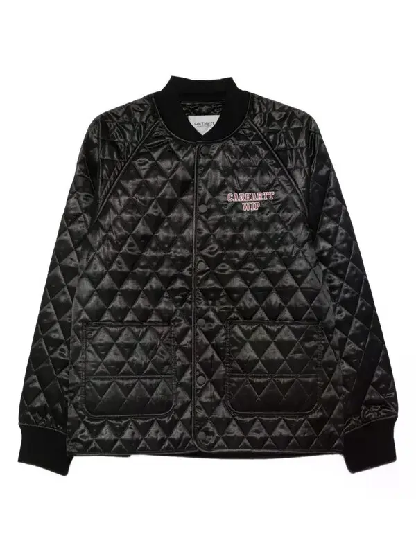 Carhartt Work In Progress Quilted Satin Jacket - Black