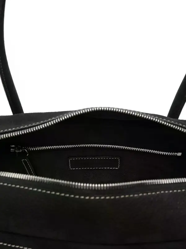 MARGESHERWOOD Top-handle Calf-suede Shoulder Bag - Black