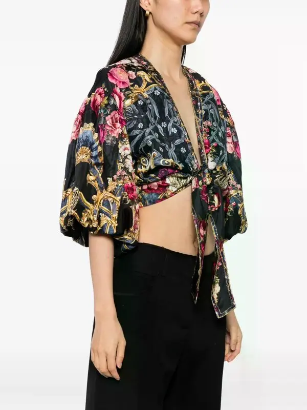 Camilla Printed Silk Blouse