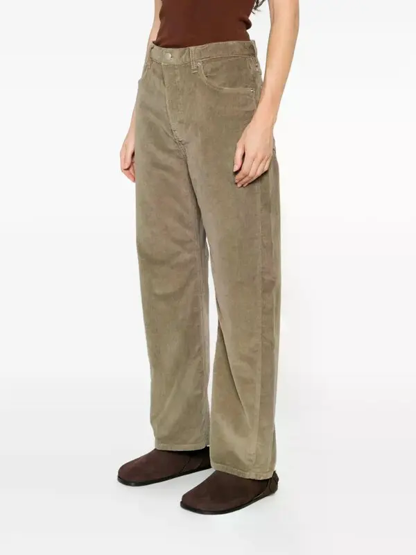 Studio Nicholson Lichen Corduroy Five-pocket Trousers - Green