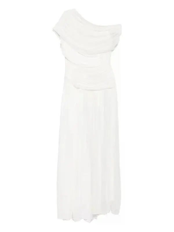 Simkhai Draped One-shoulder Dress