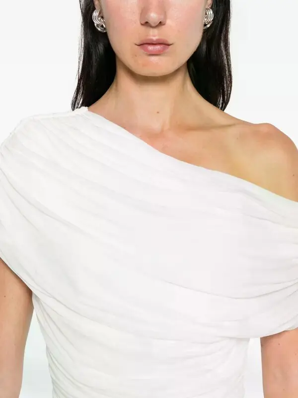 Simkhai Draped One-shoulder Dress