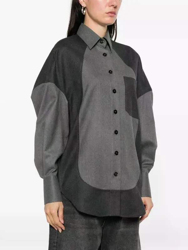 Stella McCartney Paneled Button-up Shirt
