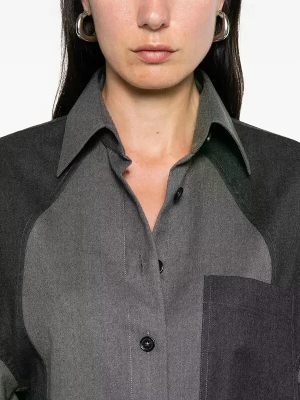 Stella McCartney Paneled Button-up Shirt
