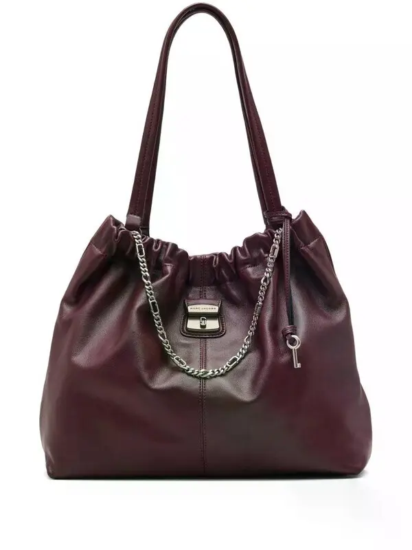 Marc Jacobs Cristina Chain-embellished Drawstring Tote Bag - Red