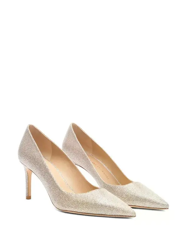 STUART WEITZMAN 75mm Glitter Pointed-toe Pumps