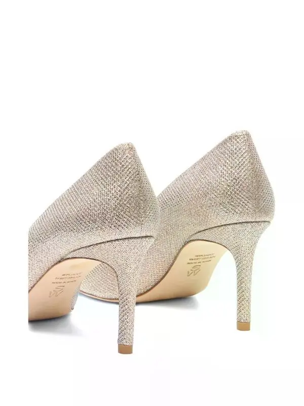 STUART WEITZMAN 75mm Glitter Pointed-toe Pumps
