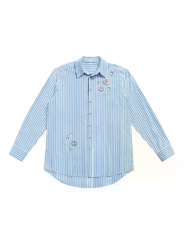 AREA Striped Button-down Shirt