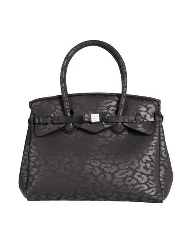 Save My Bag Leopard-print Tote - Black