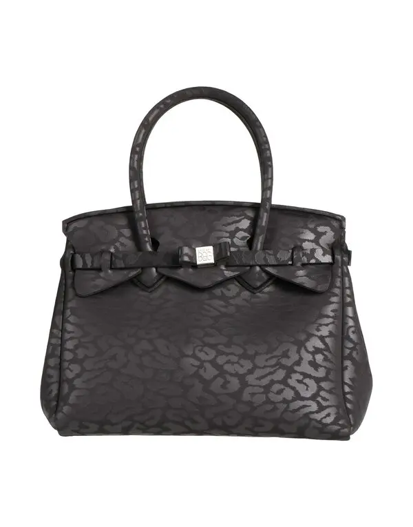 Save My Bag Leopard-print Tote - Black