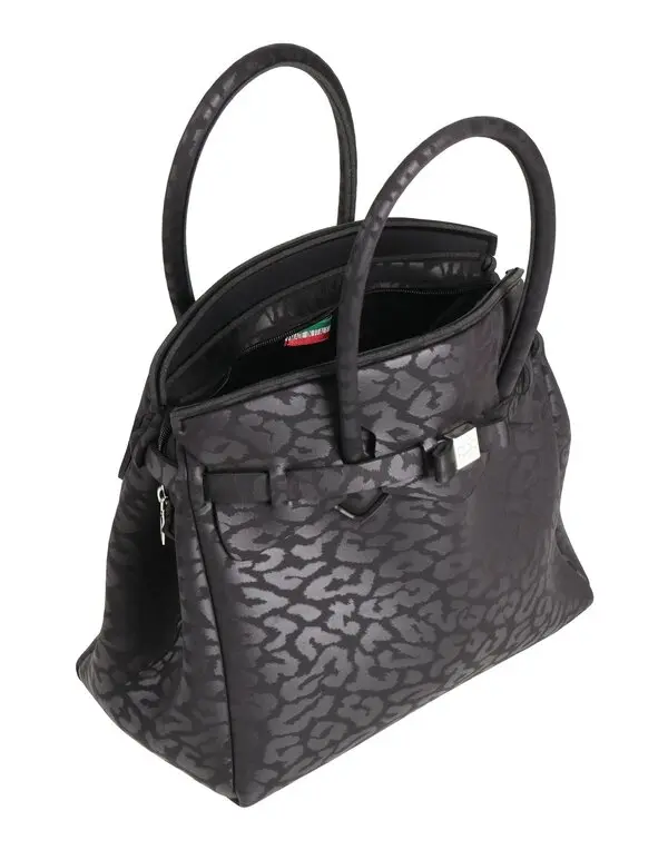 Save My Bag Leopard-print Tote - Black