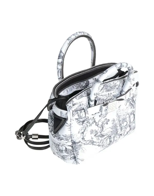 Save My Bag Handbag With Floral Print - Black