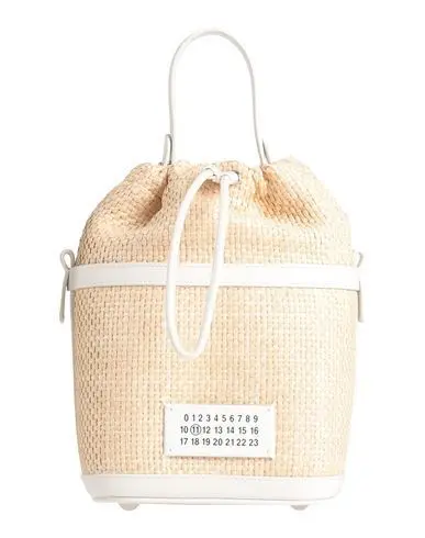 MAISON MARGIELA Raffia Bucket Bag - Beige