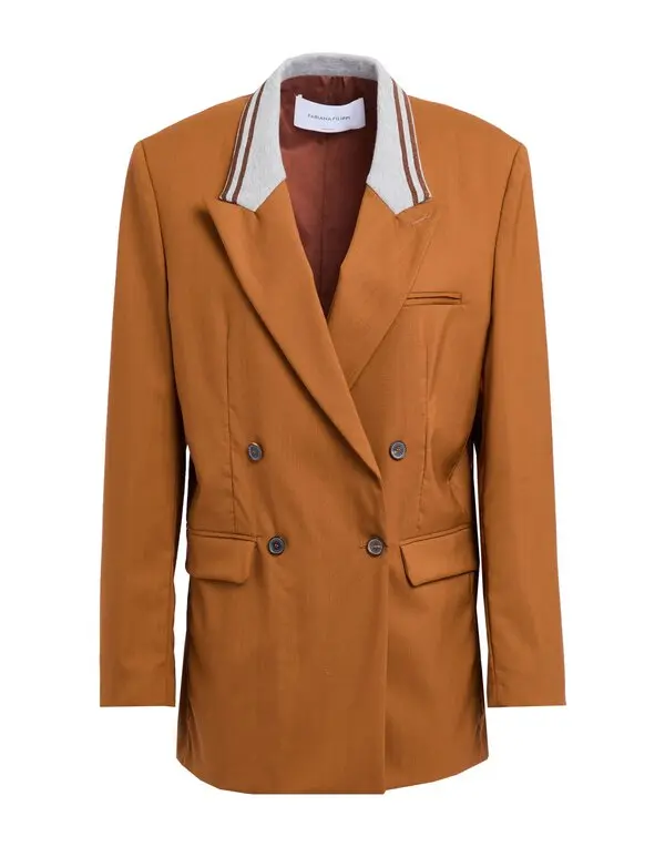 Fabiana Filippi Double-breasted Blazer - Brown