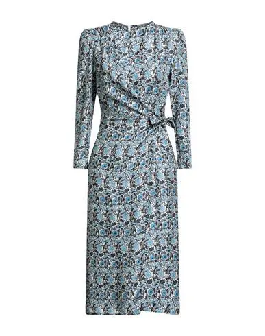 Sandro Light Silk Floral-print Midi Dress