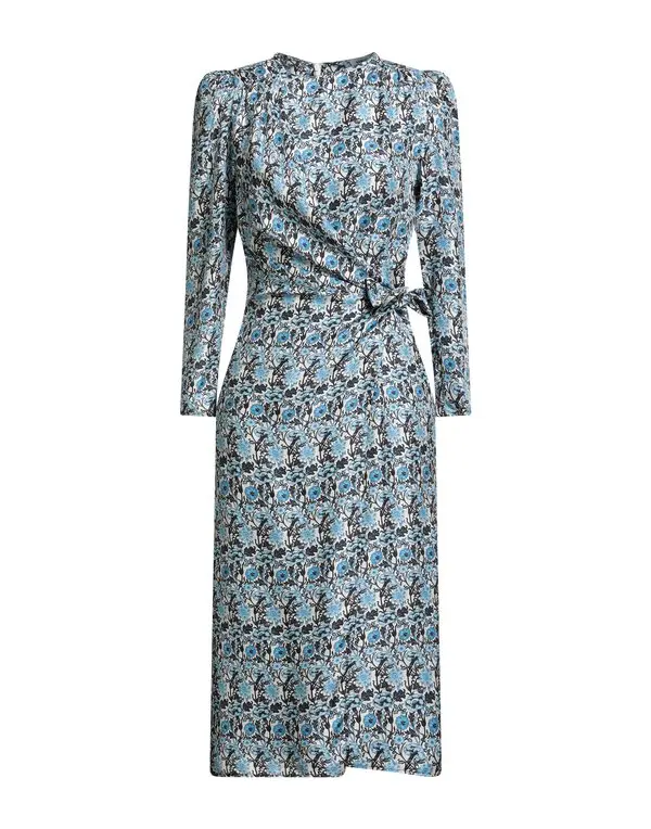 Sandro Light Silk Floral-print Midi Dress