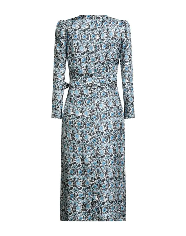 Sandro Light Silk Floral-print Midi Dress