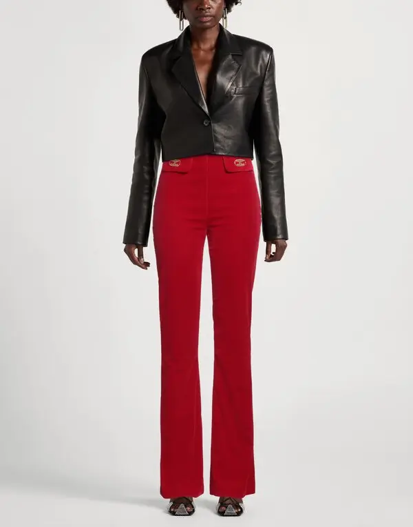 Elisabetta Franchi Flared Velvet Pants