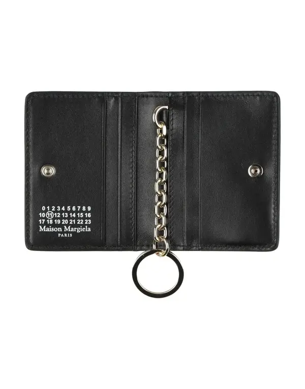 MAISON MARGIELA Cardholder Cow Leather, Brass, Iron, Zinc